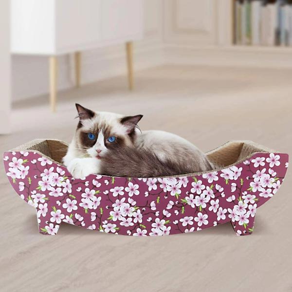 Quality Scratcher Cat Scratching Post Lounge Relaxing Bed Cat Scratcher Cardboard Play for sale
