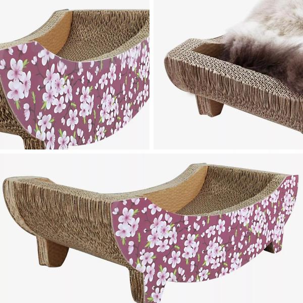 Quality Scratcher Cat Scratching Post Lounge Relaxing Bed Cat Scratcher Cardboard Play for sale