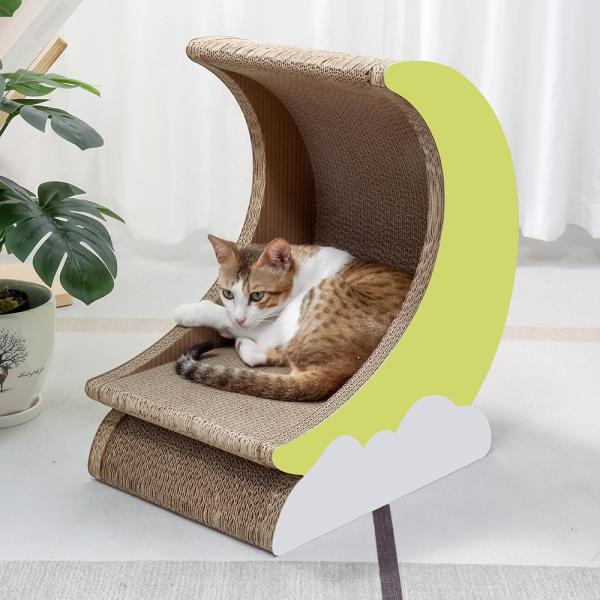 Quality Moon Cat Scratch Board High Quality Corrugated Paper Environmental protection for sale