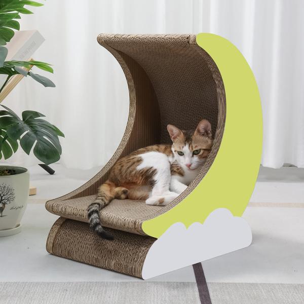 Quality Moon Cat Scratch Board High Quality Corrugated Paper Environmental protection for sale