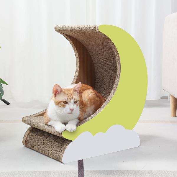 Quality Moon Cat Scratch Board High Quality Corrugated Paper Environmental protection for sale