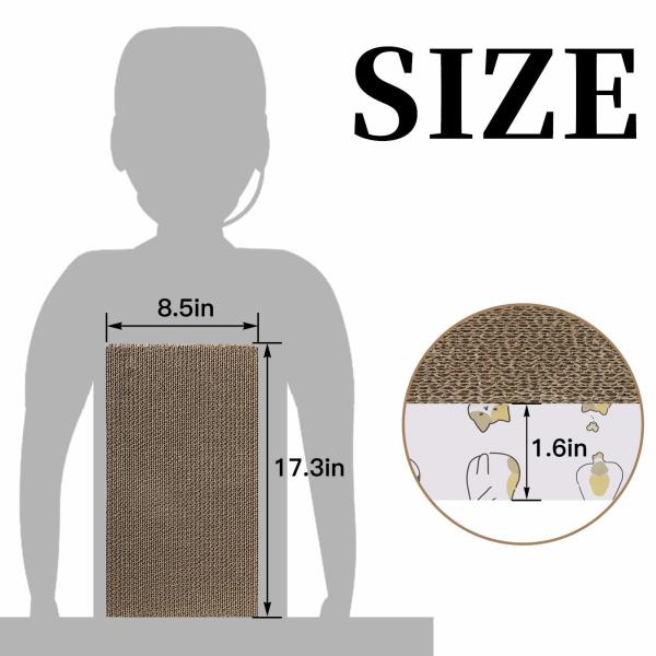 Quality 4 Pack Cat Scratch Pad with Box, Cardboard Cat Scratcher for Indoor Cats for sale