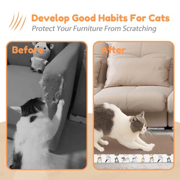 Quality 4 Pack Cat Scratch Pad with Box, Cardboard Cat Scratcher for Indoor Cats for sale