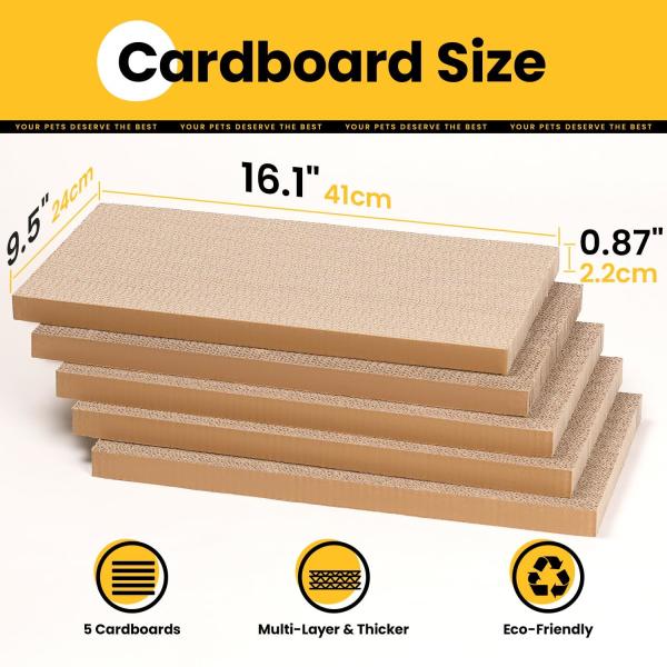 Quality Cat Scratcher Box with Heavy-Duty Double-Sided Cardboard Pad, Cardboard Lounger, for sale