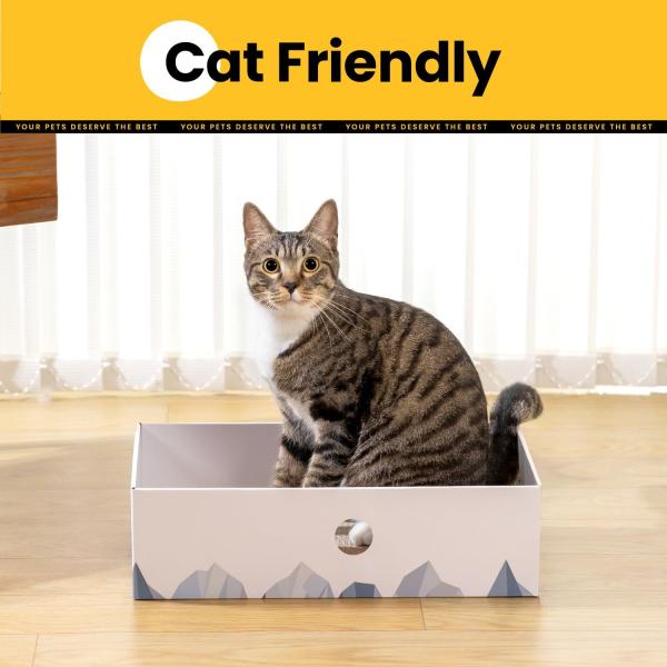 Quality Cat Scratcher Box with Heavy-Duty Double-Sided Cardboard Pad, Cardboard Lounger, for sale
