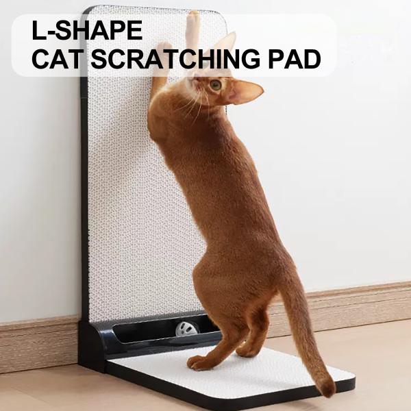 Quality Cat Scratch Board Corrugated Paper Material L-Shaped Single-Sided Track Cat for sale