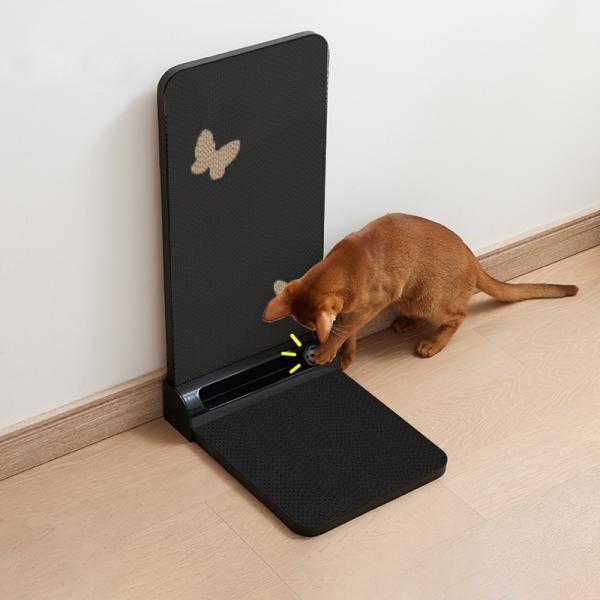 Quality L-Shaped Single-Sided Track Cat Scratching Board(Black Butterfly) Scratch for sale