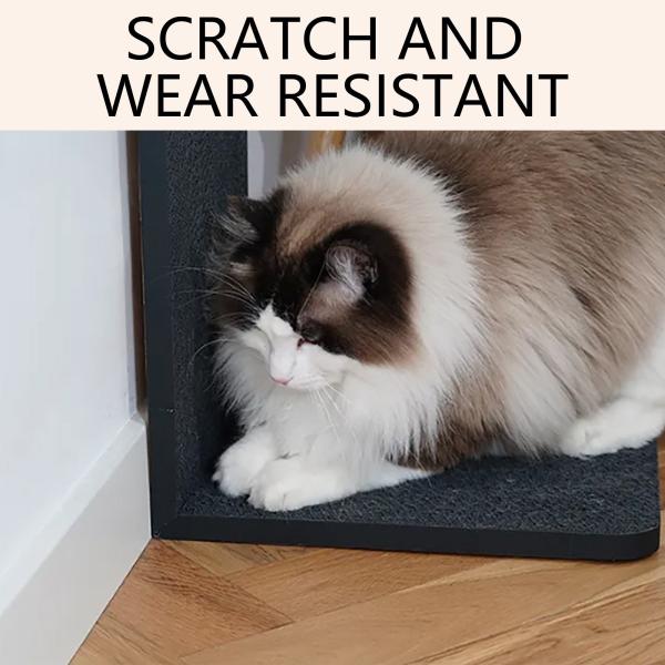 Quality Corrugated Paper Grip and Wear Resistance Black L-Shaped Cat Scratching Board for sale