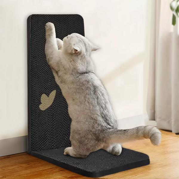 Quality Corrugated Paper Grip and Wear Resistance Black Butterfly L-Shaped Cat for sale