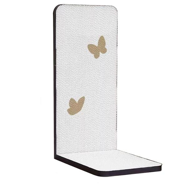 Quality High Quality Corrugated Paper Grip and Wear Resistance White Butterfly L-Shaped Cat Scratching Board for sale