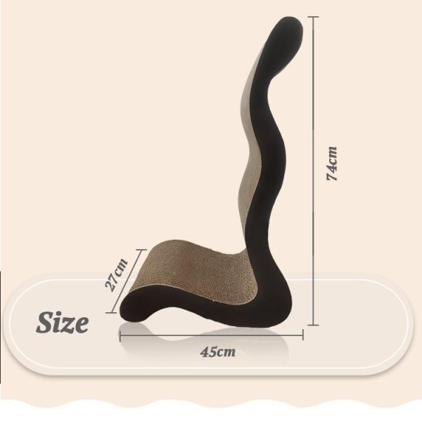 Quality L-Shaped Wave Cat Scratching Board L Shape More Functions Cardboard Corrugated for sale
