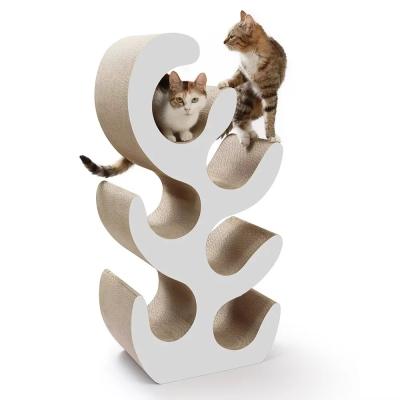 China Cat Climbing Tree Scratcher Lounge Cats Play Toy Great for Cat Playing Stretching and Scratching Durable Scratcher Boards for sale
