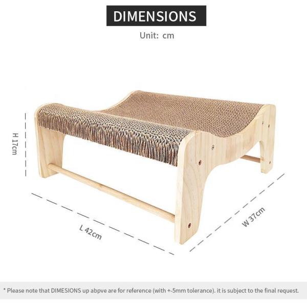 Quality M-Recliner Cat Scratching Board Wooden Kittens Furniture Protector Corrugated for sale