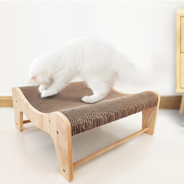 Quality M-Recliner Cat Scratching Board Wooden Kittens Furniture Protector Corrugated for sale