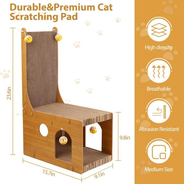 Quality Chair Cat Nest More Than One Cat Scratcher, Cat Scratching Board, L Shaped for sale