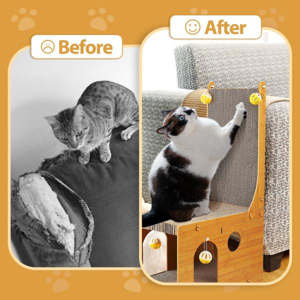 Quality Chair Cat Nest More Than One Cat Scratcher, Cat Scratching Board, L Shaped for sale