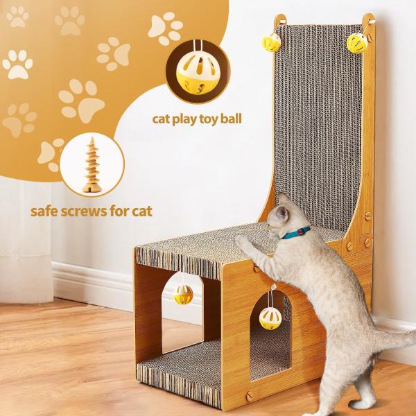 Quality Chair Cat Nest More Than One Cat Scratcher, Cat Scratching Board, L Shaped for sale