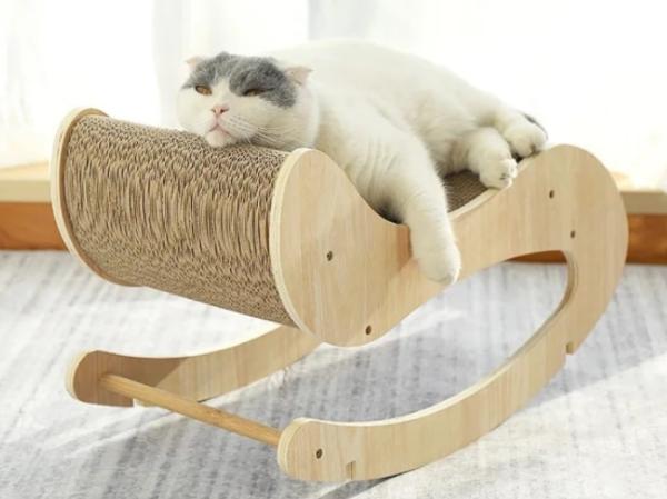 Quality Cat Scratcher House Rocking Bed Sofa Cat Scratching Board Interactive Toy for sale
