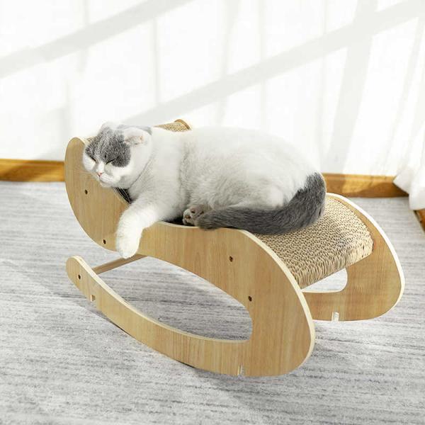 Quality Cat Scratcher House Rocking Bed Sofa Cat Scratching Board Interactive Toy for sale