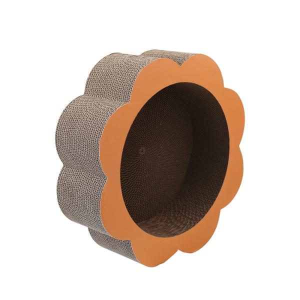 Quality Flower Shaped Round Bowl Cat Scratching Board Cat Scratching Board Pet Scratch for sale