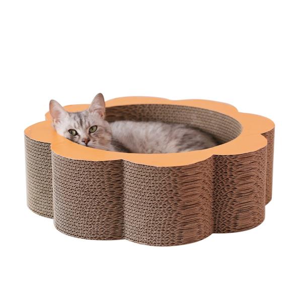 Quality Flower Shaped Round Bowl Cat Scratching Board Cat Scratching Board Pet Scratch for sale