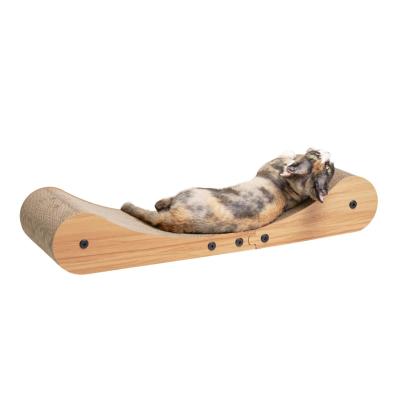 China Cat Scratcher Lounge Bed for Indoor Cats, 27.5 X 10 Inches Cat Couch Bed - Scratching Board for sale