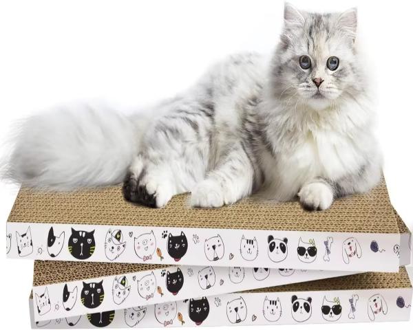 Quality Cardboard Cat Scratcher Pad Durable for Indoor Cats Kitten Reversible Cat for sale