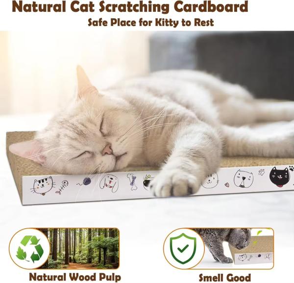 Quality Cardboard Cat Scratcher Pad Durable for Indoor Cats Kitten Reversible Cat for sale