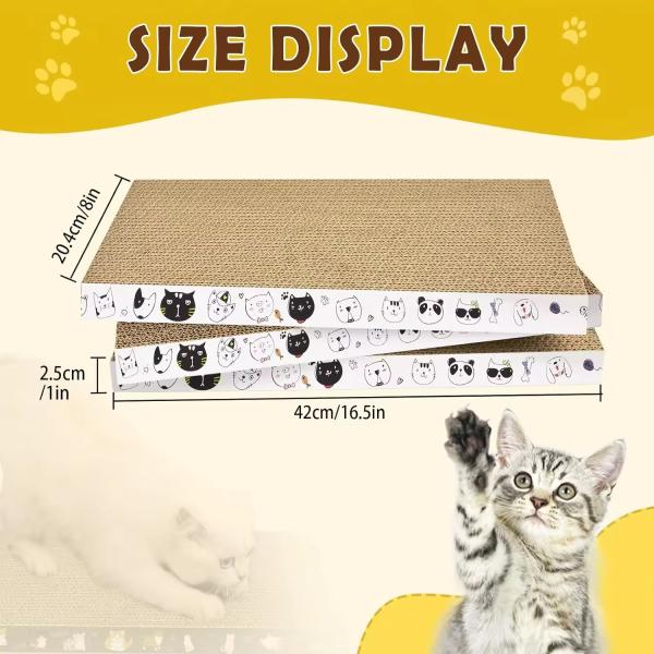 Quality Cardboard Cat Scratcher Pad Durable for Indoor Cats Kitten Reversible Cat for sale