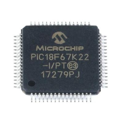 China PIC18F67K22-I/PT Original Microcontroller IC Chips MCU PIC18F TQFP64 for sale