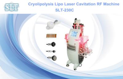 China Cryotherapy Fat Freezing Equipment / Lipo Laser Cavitation RF Machine For Skin Tightening for sale