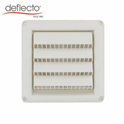 China 4 inch 100mm Fixed Louver Vent With Built in Molded Screen for Air Conditioning Kitchen Venting for sale