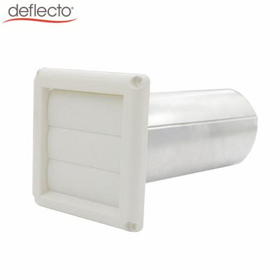 China Through The Wall Venting Kit Flapper Louver Vent Cover with Aluminum Pipe for Bathroom for sale