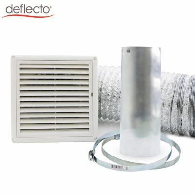 China 6 Inch 150mm Range Hood Venting Kit with Gravity Louver Ventilation Cover Flexible Duct Hose for Kitchen Venting for sale