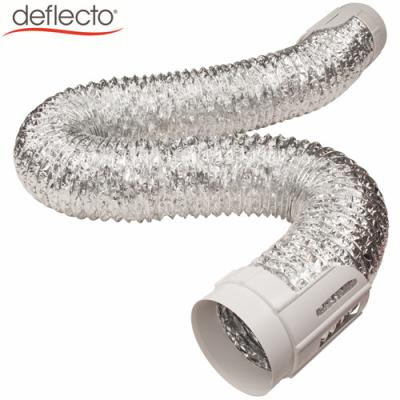 China Easy Installation Dryer Vent Hose White Plastic Hooker-upper Protectors Dryer Venting Kits for Gas Electric Dryer for sale