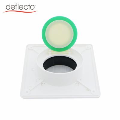 China 80mm Cooker Hood Vent Draft Blocker Single Flap Check Valve with Rubber for Kitchen Venting for sale