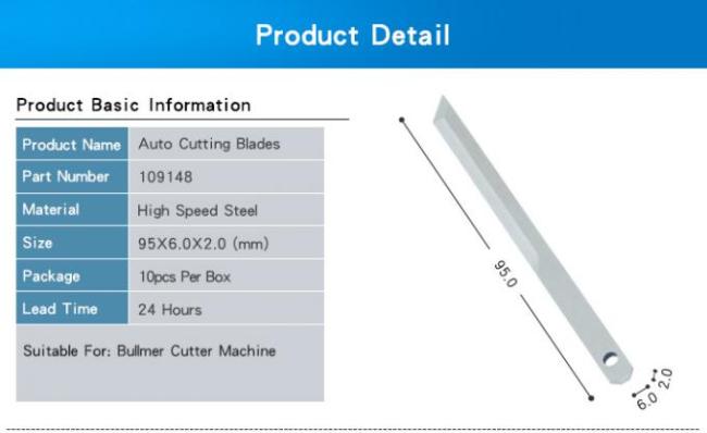 109148 Cutting Knife Industrial Blades Suitable for Bullmer Cutter 0