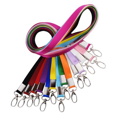 China Polyester Id Badge Neck Strap Credit Card Holder UV Printing Personalized Logo for sale