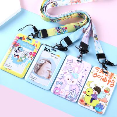 China Customized Color Safe Credit Card Holder Badge Lanyard Lightweight ABS Material Popular Accessory for sale