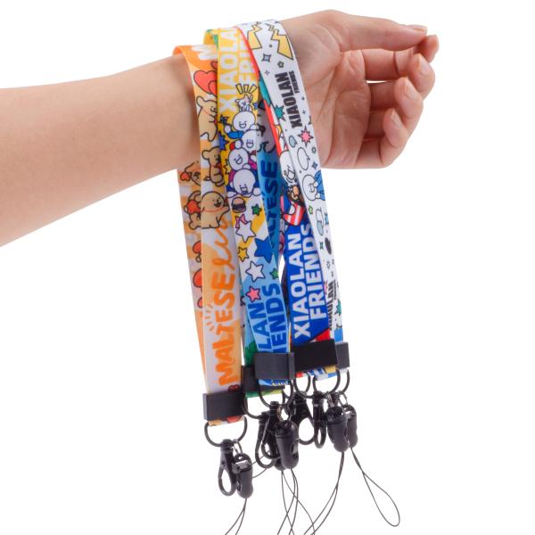 Quality Custom Printed Anime Cartoon Phone Lanyard - 20mm Polyester Wrist Strap with Plastic Buckle for sale