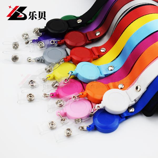 Quality Polyester Lanyard Retractable Badge Holder Plastic Braided Lanyard Custom for sale