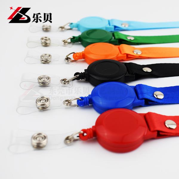 Quality Polyester Lanyard Retractable Badge Holder Plastic Braided Lanyard Custom for sale