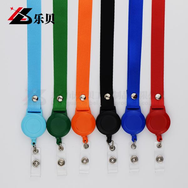 Quality Polyester Lanyard Retractable Badge Holder Plastic Braided Lanyard Custom for sale