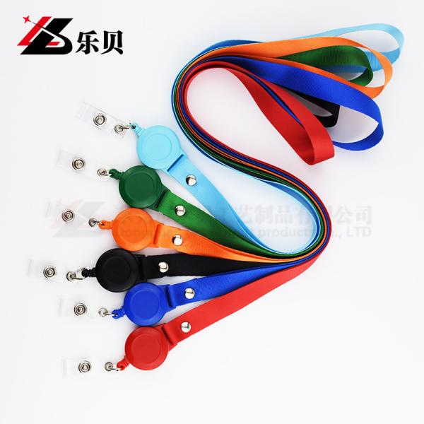 Quality Polyester Lanyard Retractable Badge Holder Plastic Braided Lanyard Custom for sale