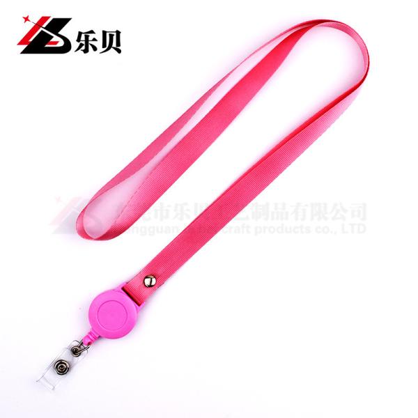 Quality Polyester Lanyard Retractable Badge Holder Plastic Braided Lanyard Custom for sale