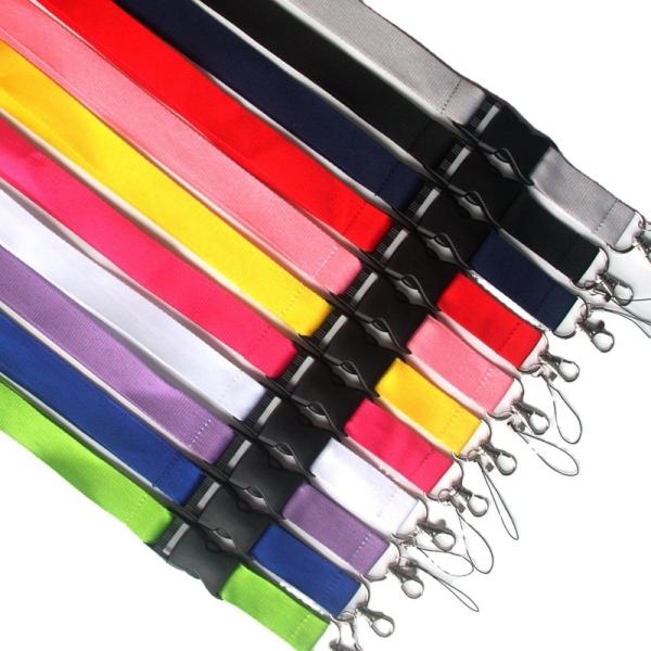 Quality Bulk Nylon Mobile Phone Lanyard String ID Card Holder Tag Letterpress Printing for sale