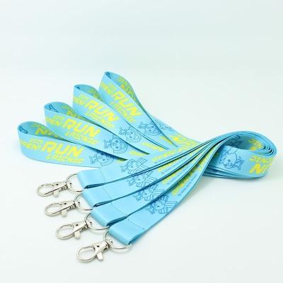 China Sublimation Polyester Employee Id Credential Holder Lanyard Keychain Lobster Hook Offset Printing for sale