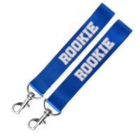 Quality Eco Friendly Keychain Lanyard Short Nylon id Card Holder Embossing Printing for sale