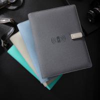 China Leather Softcover A5 A4 Leather Planner Notebook Multi Functional Rechargeable for sale
