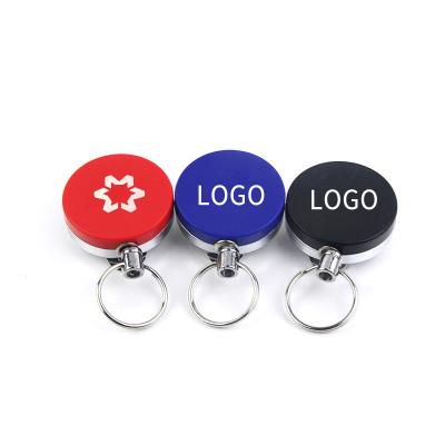 China Zinc Alloy Embossing Retractable Badge Reels Clip Electronic Gadgets for sale